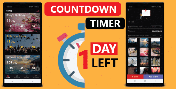 Vacation Countdown Timer|Calendar Countdown App Template ...
