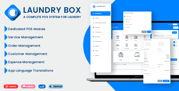 Laundry Box POS and Order Management System - ShareWordpress.Net