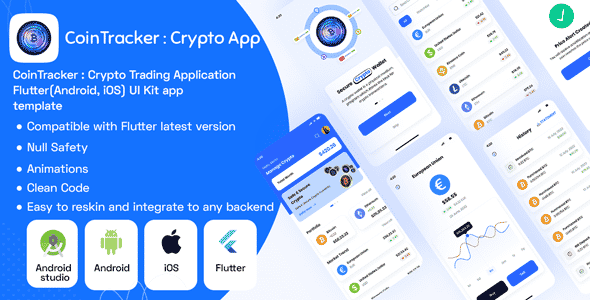 CoinTracker : Crypto Trading Application Flutter(Android, iOS) UI Kit ...