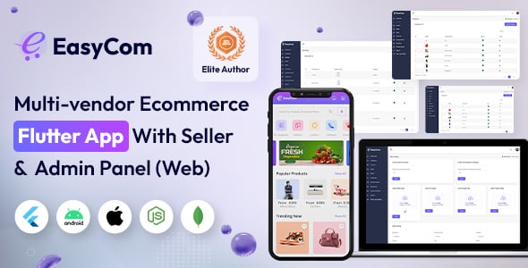 EasyCom Multi-Vendor eCommerce Flutter App With Seller & Admin Panel (Web) - ShareWordpress.Net