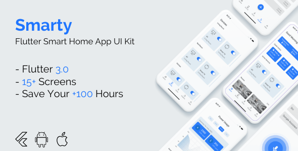 Smarty: Flutter 3.0 Smart Home App UI Kit - ShareWordpress.Net