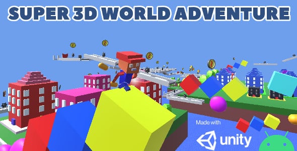Super 3d World Adventure, Unity game source code - ShareWordpress.Net