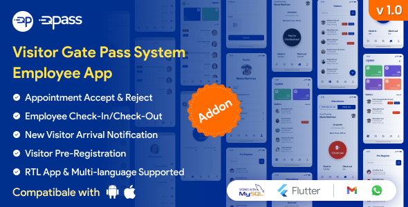 QuickPass - Visitor Gate Pass System Employee App - ShareWordpress.Net