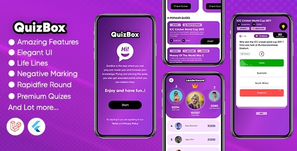Quizbox - Flutter quiz application with reward : (Flutter/Laravel) - ShareWordpress.Net