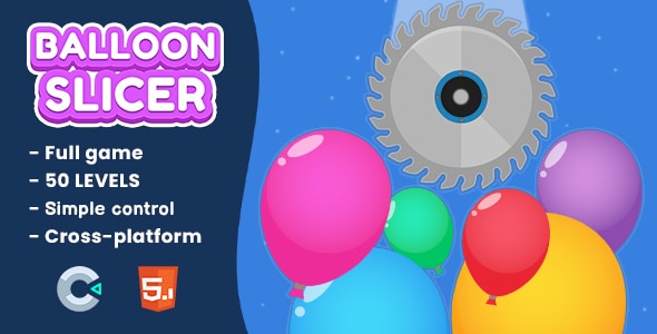 Balloon Slicer - HTML5 Game | Construct 3 - ShareWordpress.Net