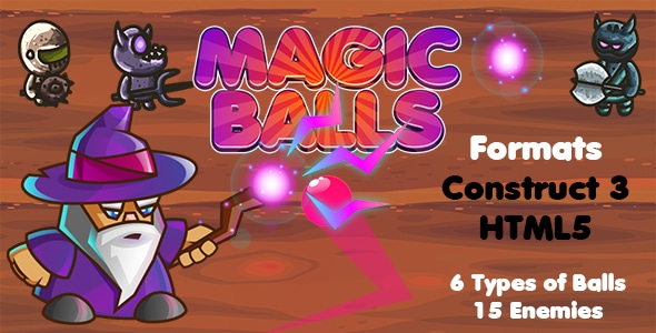 Magic Balls Game (Construct 3 | C3P | HTML5) Endless Game ...