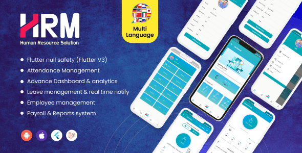 Smart HRM Solution- Flutter v.3.0 Android & IOS - ShareWordpress.Net
