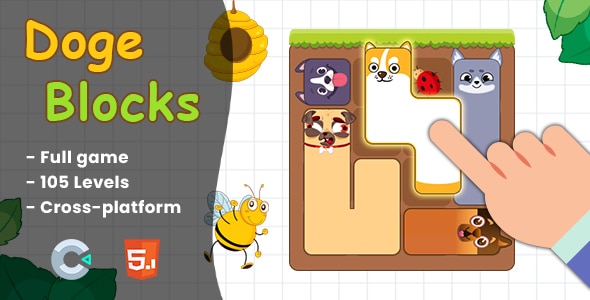 Doge Blocks - HTML5 Game | Construct 3 - ShareWordpress.Net