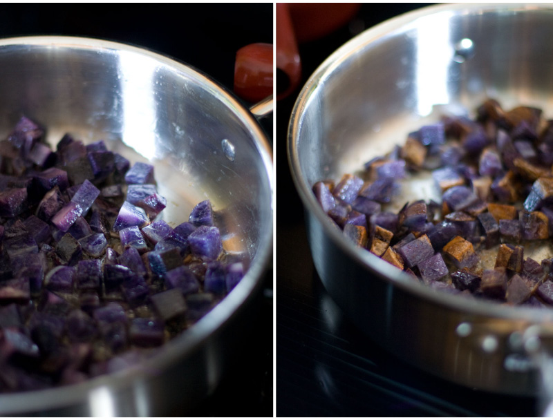 Purple Potato Hash | Sheena Scott, Culinary Nutrition Expert