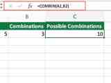 Excel Combin Function Sheet Leveller