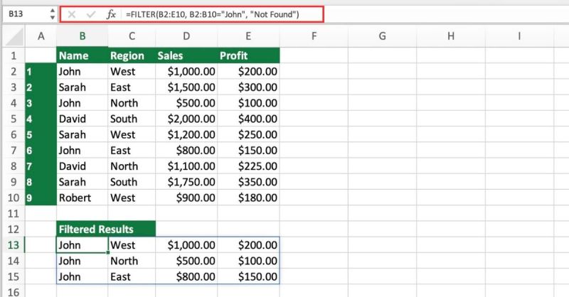 Excel FILTER Function - Sheet Leveller