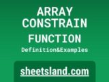 Array Constrain Function Definition Formula Examples And Usage