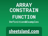 Array Constrain Function Definition Formula Examples And Usage