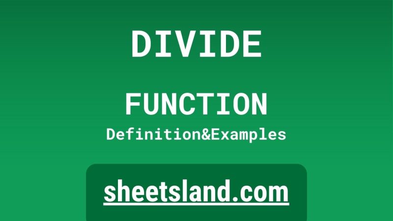 Divide Function Definition Formula Examples And Usage - Space Illustrations - Amazing High Resolution Collection