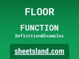 Floor Function Definition Formula Examples And Usage