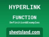 Hyperlink Function Definition Formula Examples And Usage