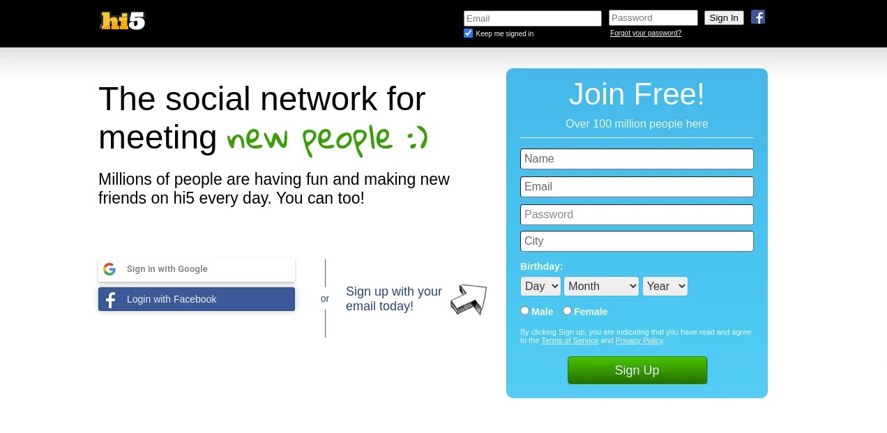 Revisiting social networking site of yesteryears - Hi5.com | SHIMRAY