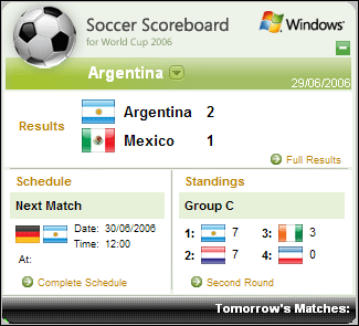 Shockbyte - Microsoft Soccer Scoreboard