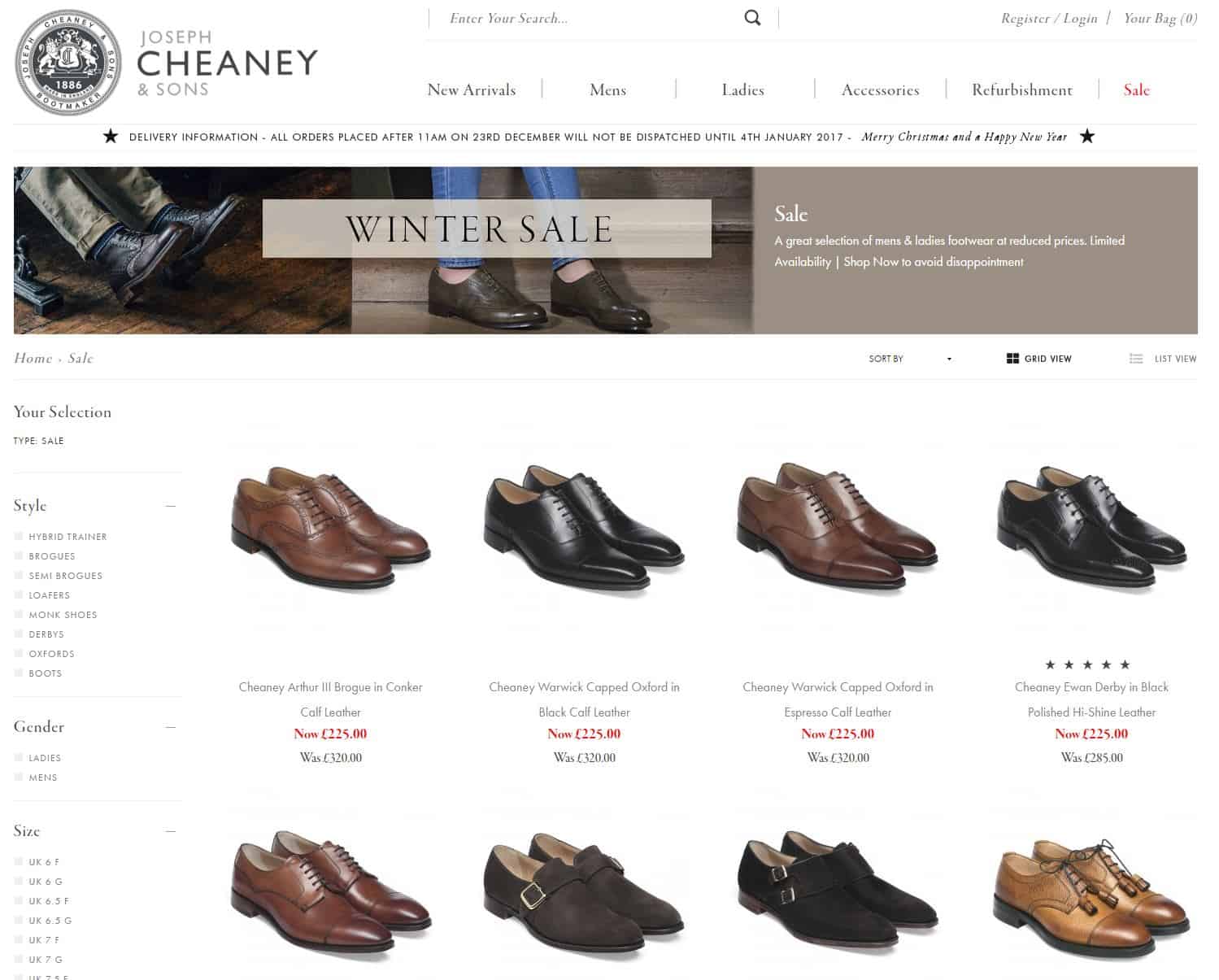 Buying tip - Winter sales - Shoegazing.com