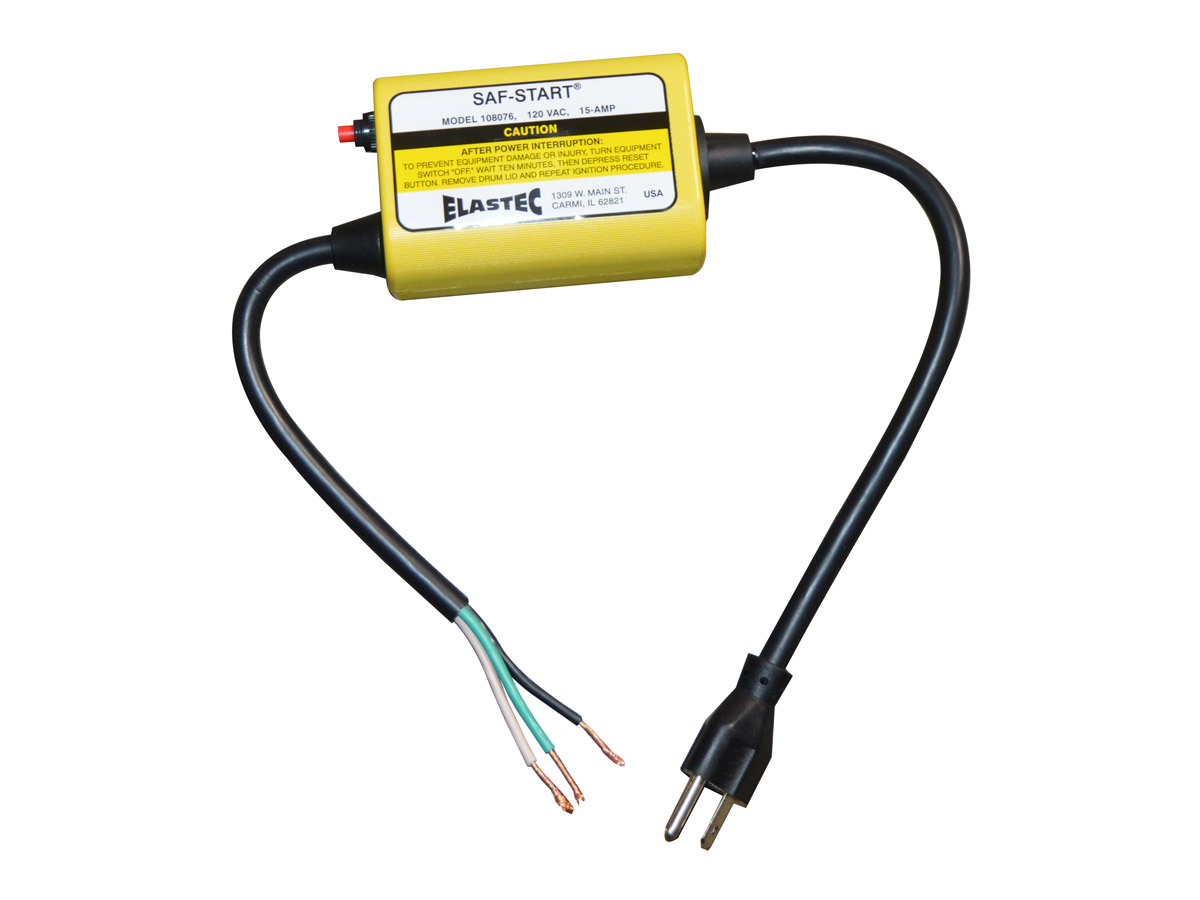 110v Safe Start Plug For Elastec Barrel Incinerators