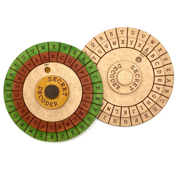 Caesar Cipher Code Wheel Glowforge Shop