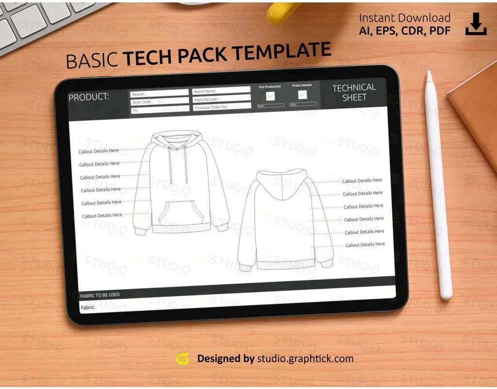 Basic Tech Pack Template Shop Graphtick