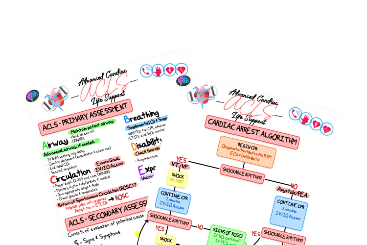 Acls Review Notes Pdf Icu Advantage