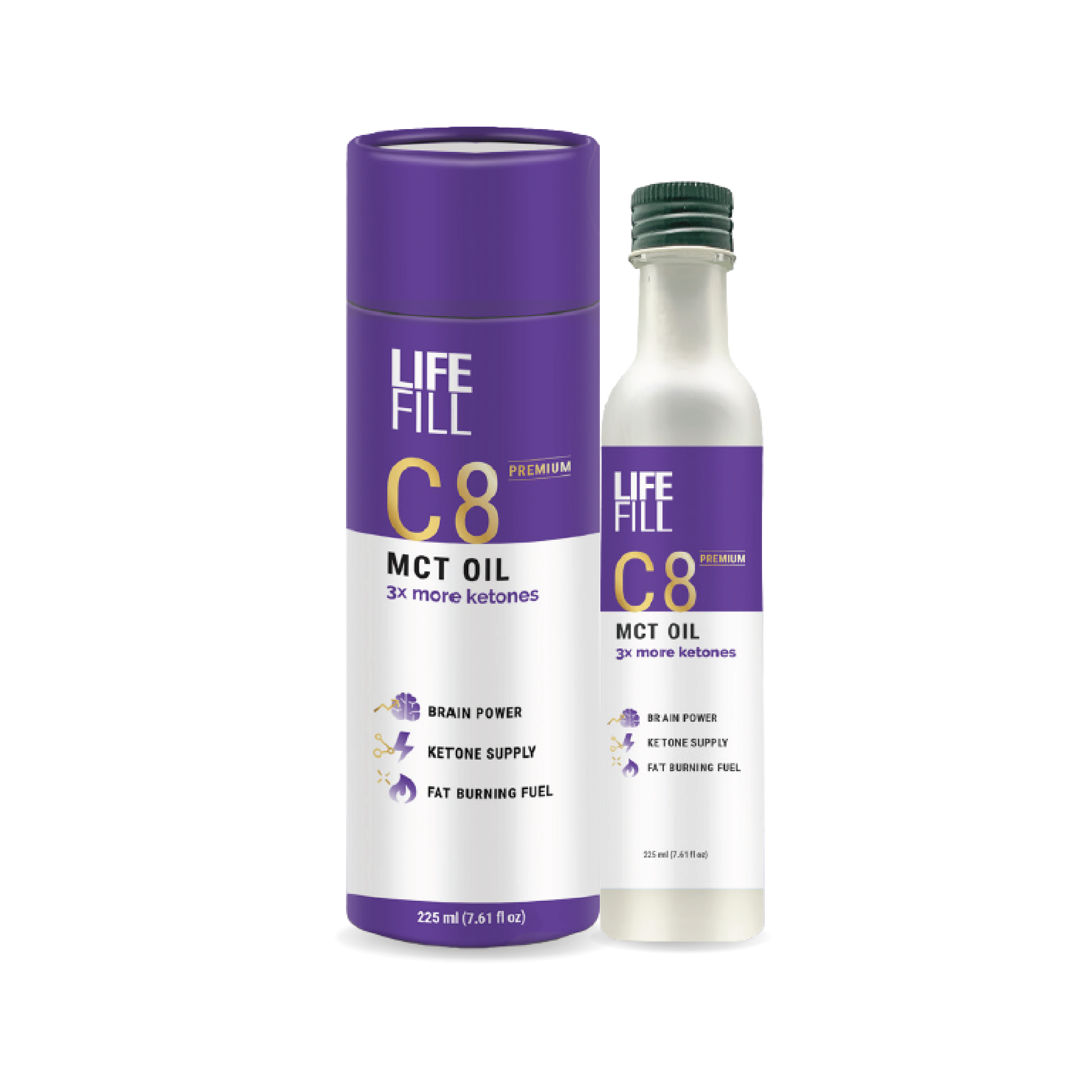 [LifeFill] Coconut MCT C8 Oil 250ml *GIft set* - MD Keto Home & Garden ...