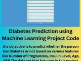 Diabetes Prediction Using Machine Learning Project Code Projectworlds
