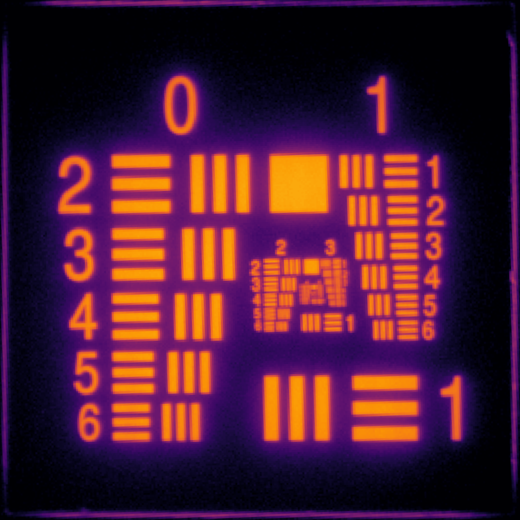 ICG-equivalent resolution target - QUEL Imaging