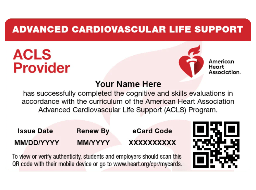 Advanced Cardiac Life Support Acls Certification Surefire Cpr