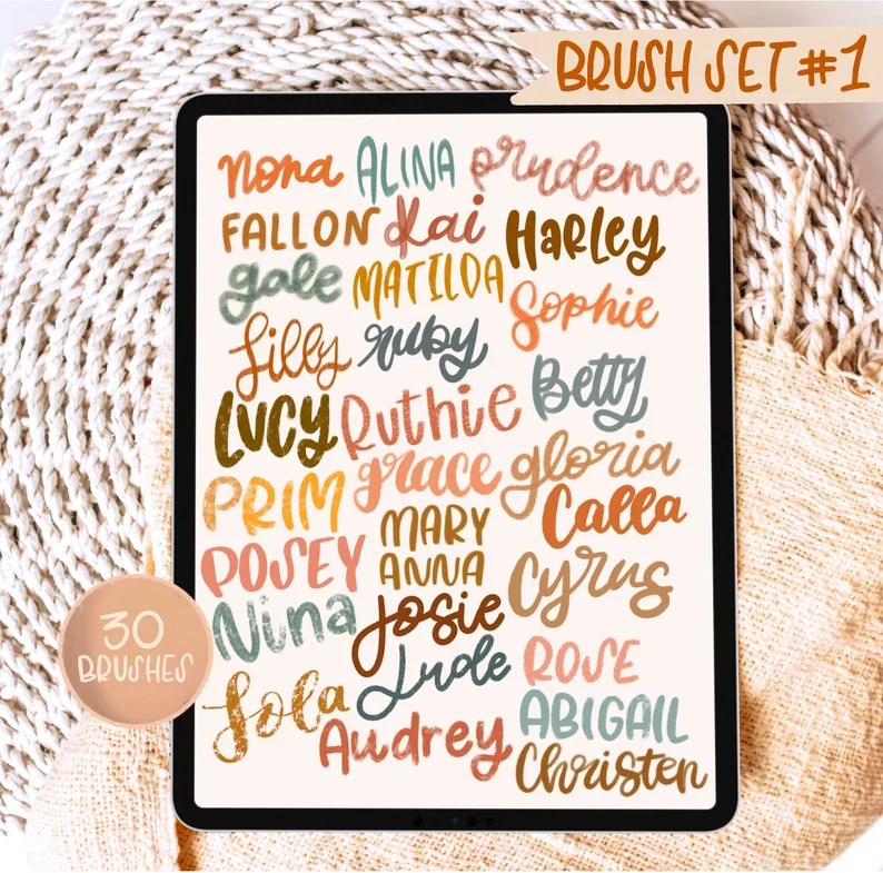 30 Pack Procreate Brush Bundle Shop Christ Designs