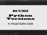 Change Visual Studio Code Python Version Basepag