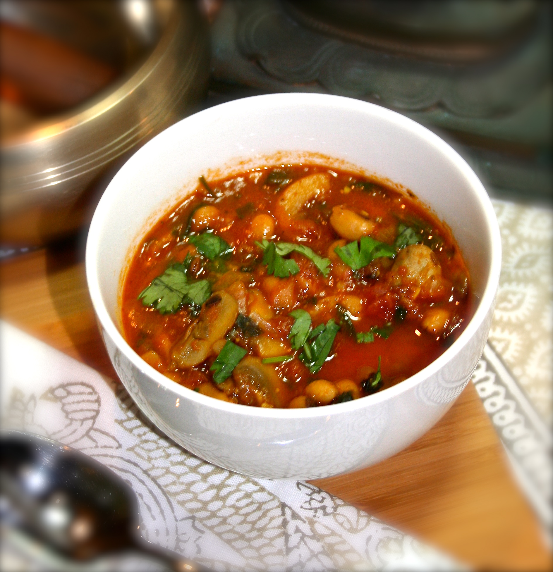 New Year, All Year – Mushroom Chori (mushroom and black-eyed peas ...