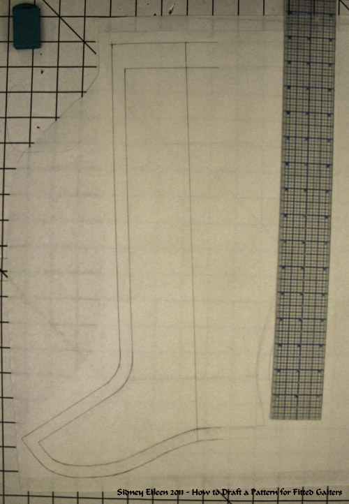 How to Draft a Pattern for Fitted Gaiters - Page 2 of 2 - By Sidney Eileen