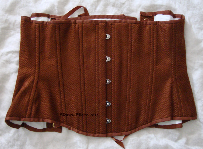 Brown Herringbone Underbust - By Sidney Eileen