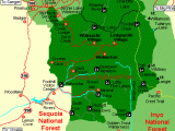 Sequoia National Park Area Map