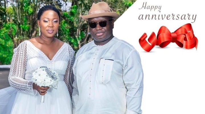 First Lady Fatima Bio Celebrates White Wedding Anniversary With ...