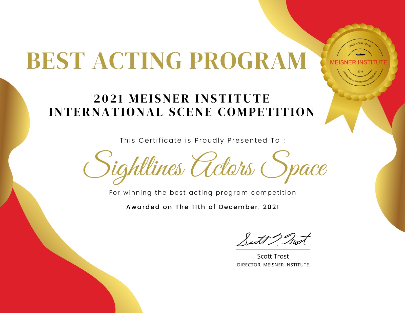 Meisner Core Program – Sightlines Actors' Space