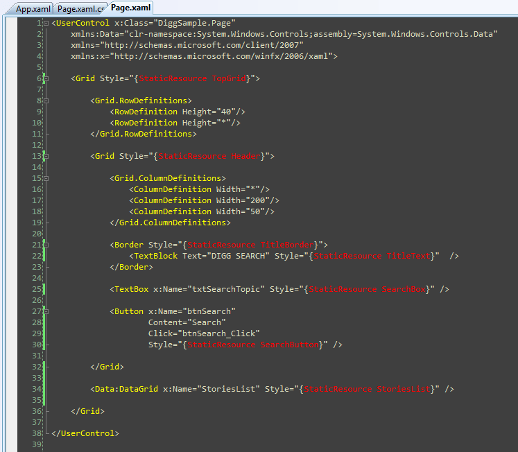 Tutorial Silverlight Parte 4: Uso de estilos para encapsular el Look & Feel – juanlao