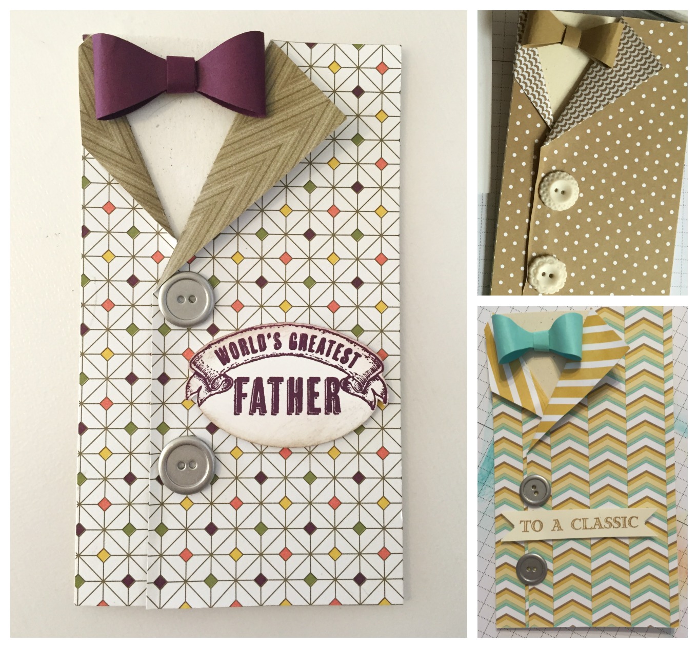Male Card: Shirt & Bow Tie