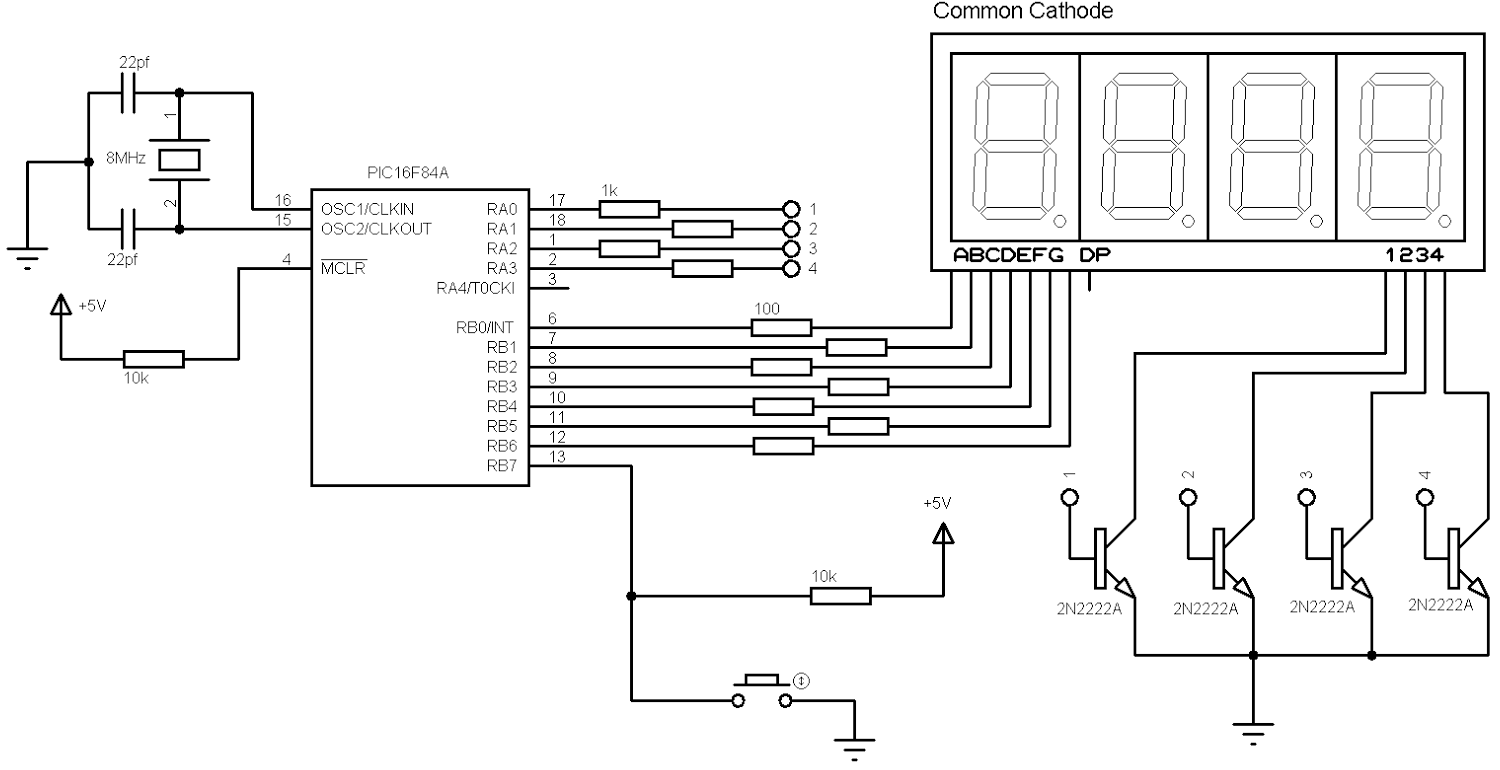 7 Segment Circuit Diagram