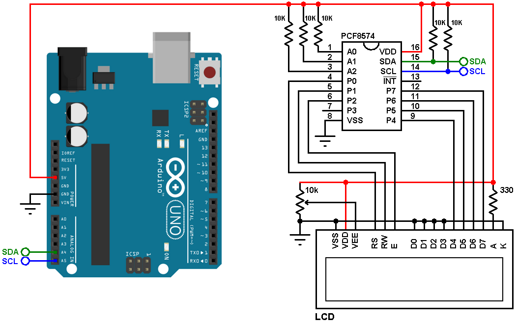 Circuit Diagram Of Lcd Interfacing With Arduino Circuit Diagram