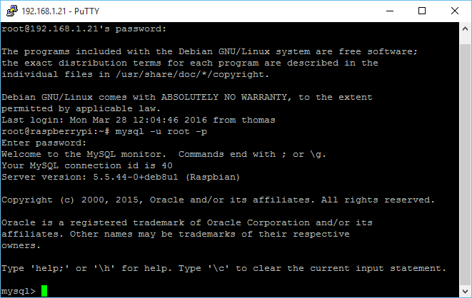 MysSQL_OK - Simple-Duino