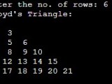 C Program To Print Floyd S Triangle Simple2code