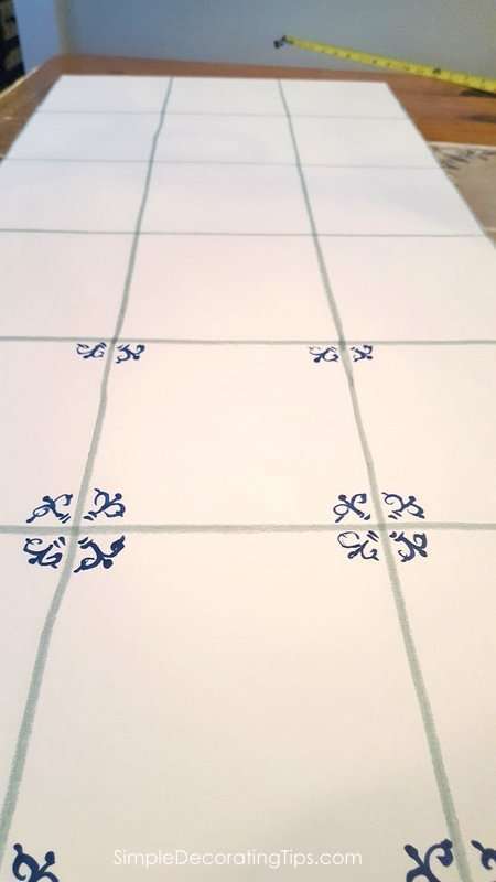 How I Made Faux Delft Tiles - Simple Decorating Tips