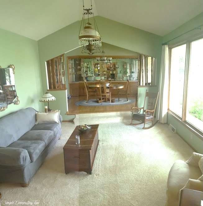 Before & After Living Room - Simple Decorating Tips