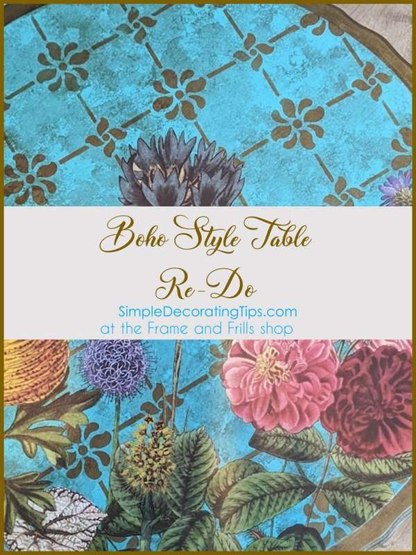 Boho Style Table Re-Do - SIMPLE DECORATING TIPS
