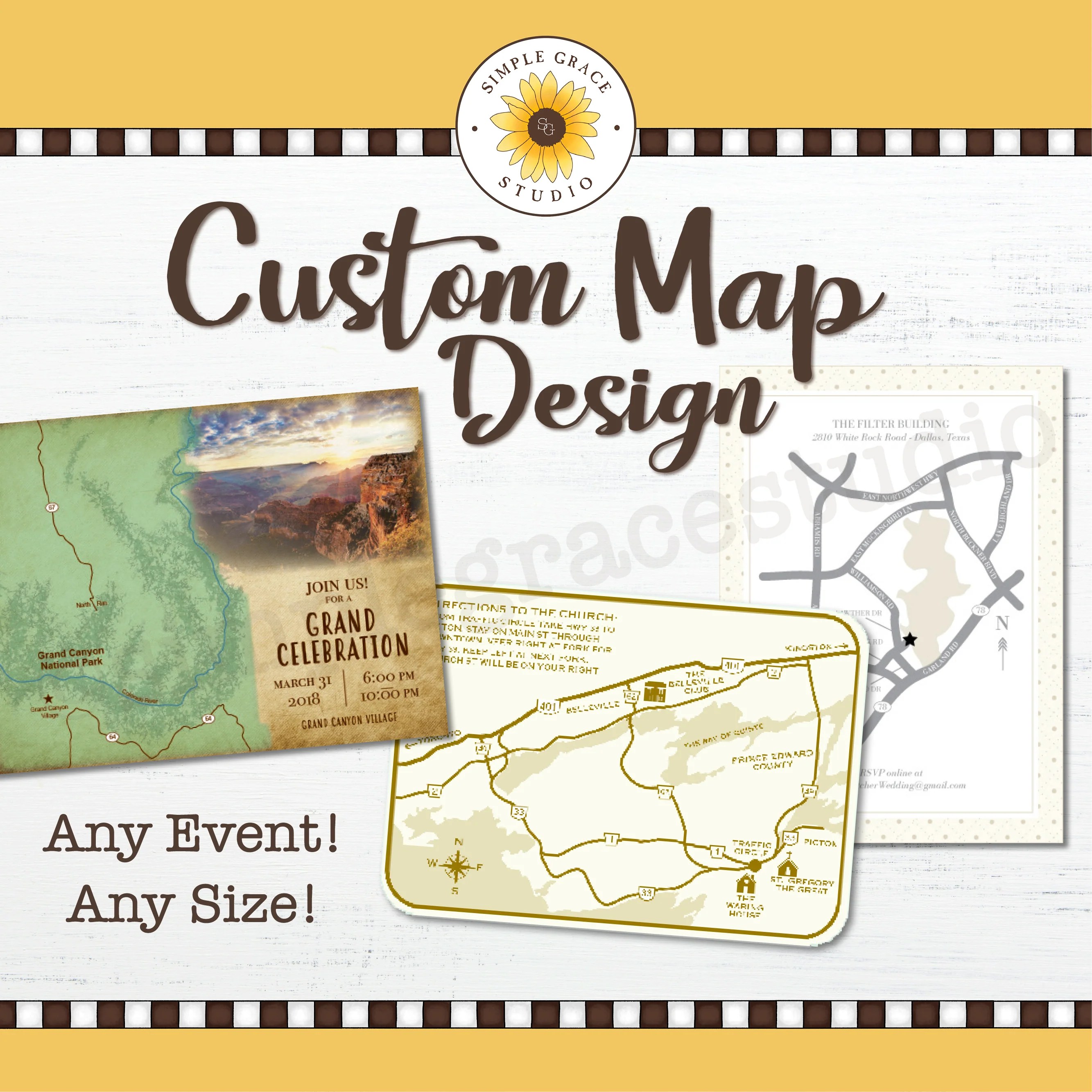 Custom Map Design Simplegracestudio