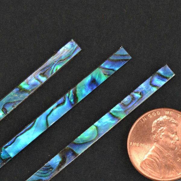 Paua Abalone – Cascade – Strips – Simple Inlay